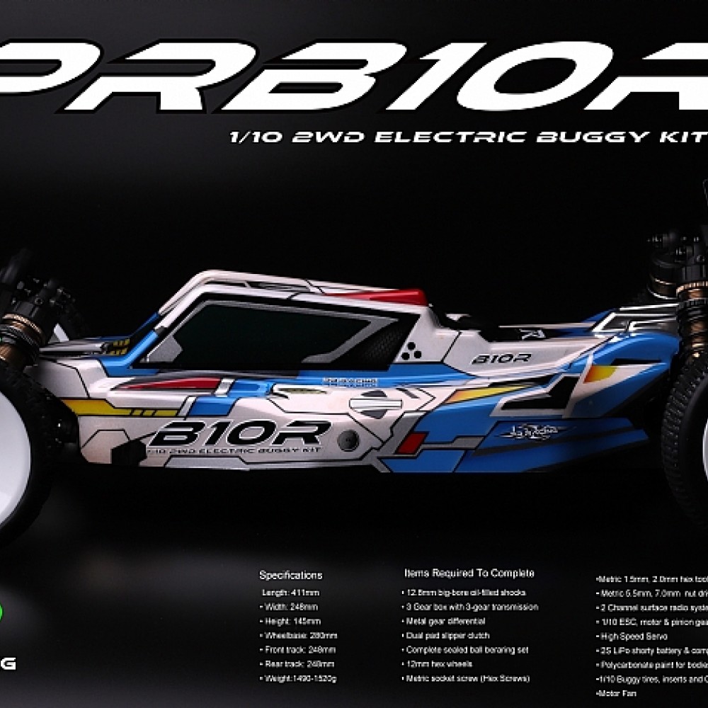 PR B10R 1/10 Electric 2WD Off Road Buggy PRO Kit (Gear Diff Version)