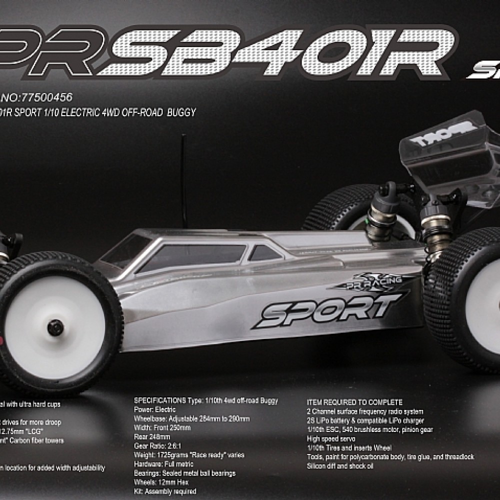 PR SB401-R-SPORT 10th Electric 4wd Off Road Buggy Kit (1), PRR77500456 ...