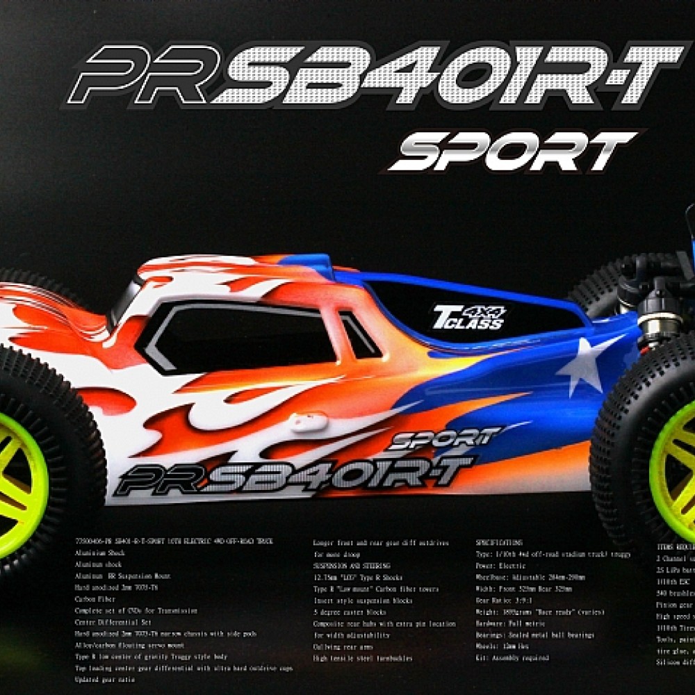 PR SB401R-T SPORT 1/10 Electric 4WD Off-Road Stadium Truck / Truggy ...